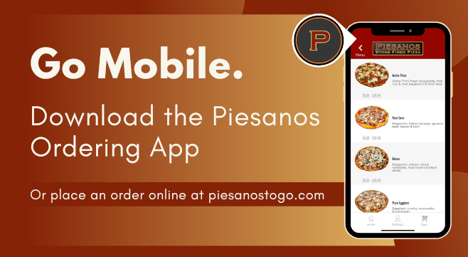 Home | Piesanos Stone Fired Pizza Online Ordering